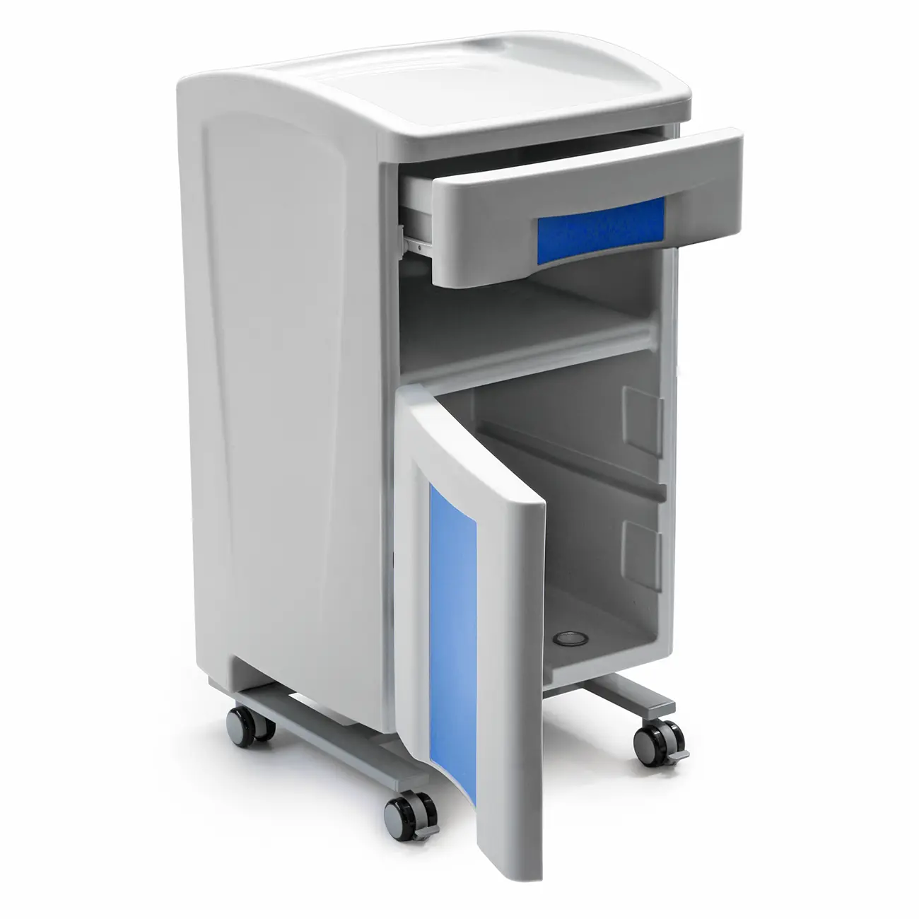 Sidhil Clarus One Drawer Bedside Cabinet 3044 Blue | HCE Medical
