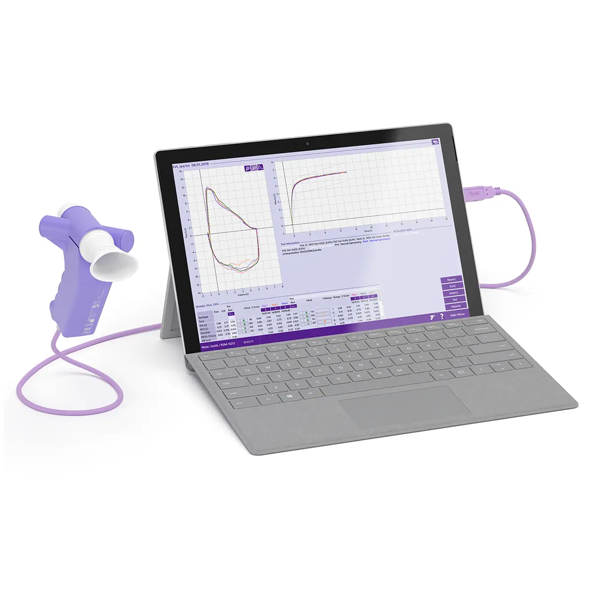 Easy on-PC Spirometer (Primary Care Package) 831620 | HCE Medical