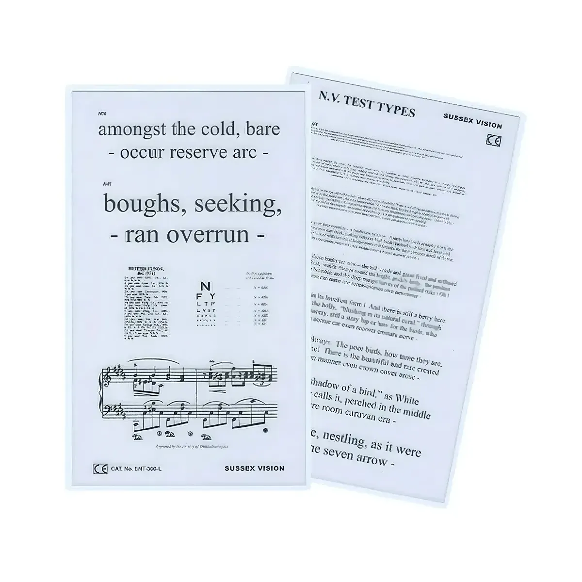 Sussex Vision Reading Test Types SNT-300-L | HCE
