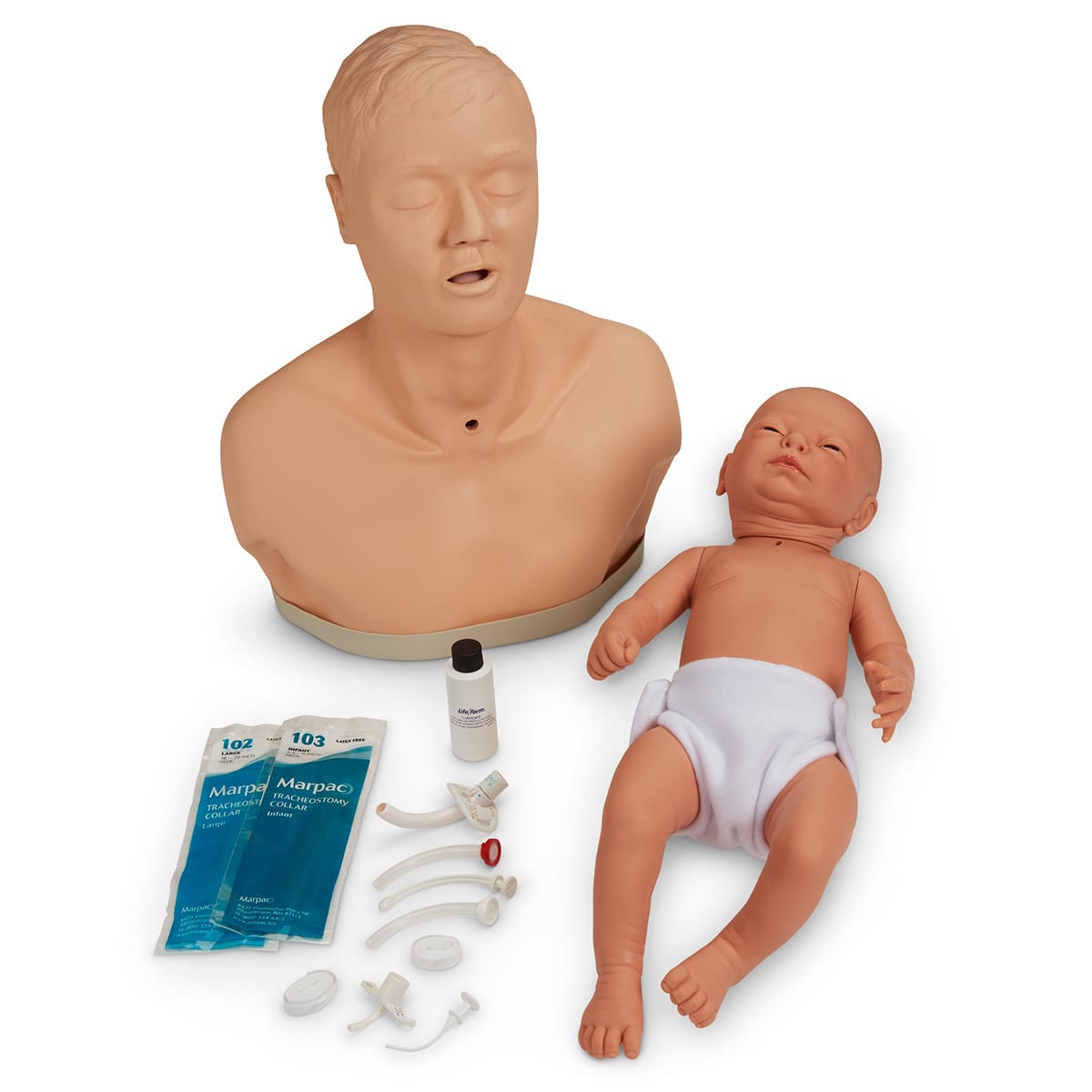 Simulaids Life/form Adult Tracheostomy Care Manikin | HCE