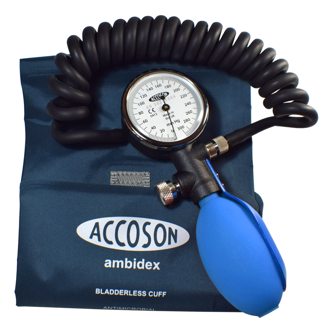 Accoson Duplex Aneroid Sphyg (Blue) with Adult Ambidex Cuff | HCE