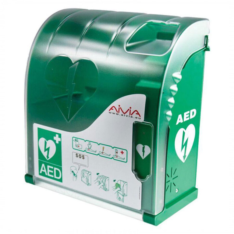Aivia 100 Defibrillator Wall Cabinet with Alarm | HCE