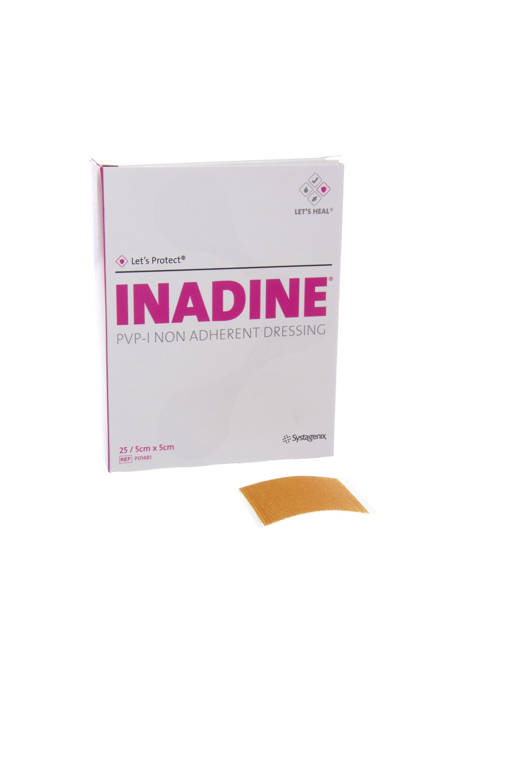 Inadine Non-Adherent Dressing 5cm x 5cm - Box of 25 | HCE