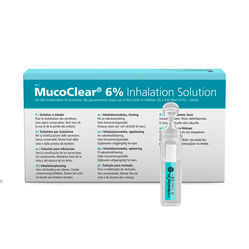 MucoClear 6% - Pack of 60 ampoules 4 ml (sterile) | HCE