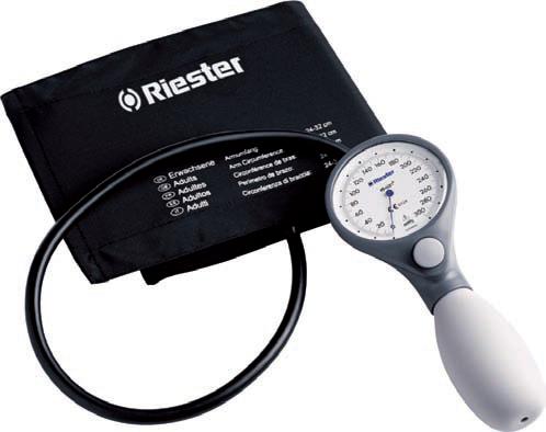 Riester ri-san Blood Pressure Monitor Slate Grey with Child Cuff & Soft ...