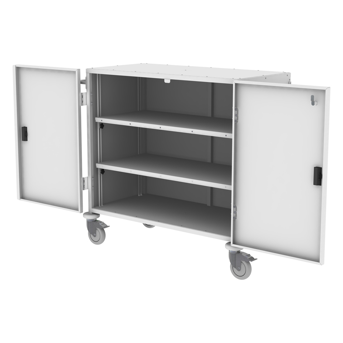 Shuttleworth Enclosed Clean Linen Trolley with Shelves & Doors | HCE