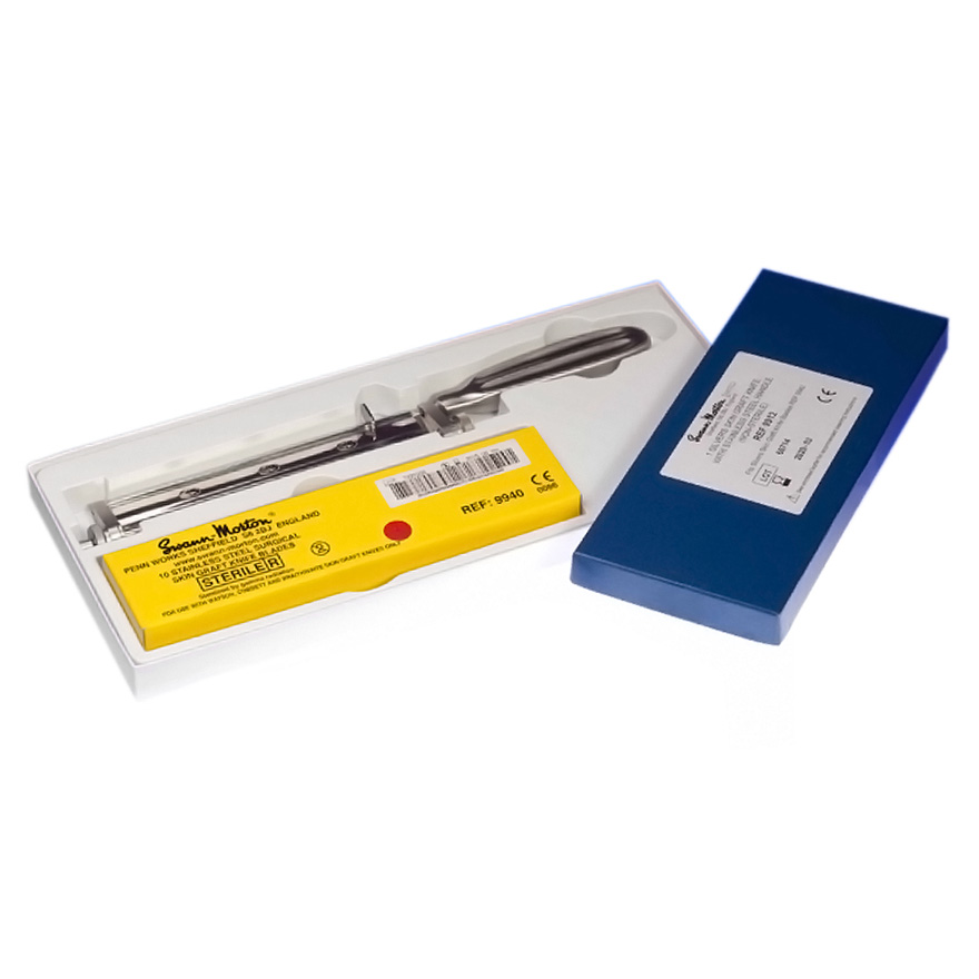 Swann-Morton Braithwaite Skin Graft Knife Set (Includes Blades) | HCE