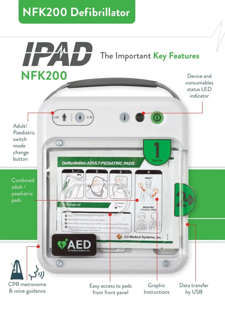 New Products: The iPAD NFK200 and SPR AED Defibrillators | HCE