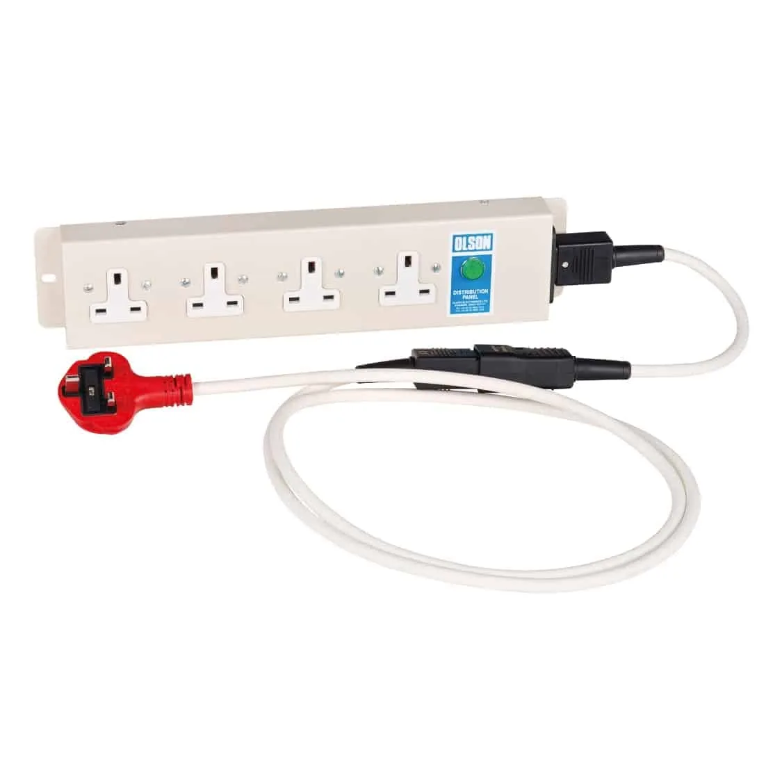 Medical Grade Extension Lead and Holder (Rear Mounted), Removable Lead ...