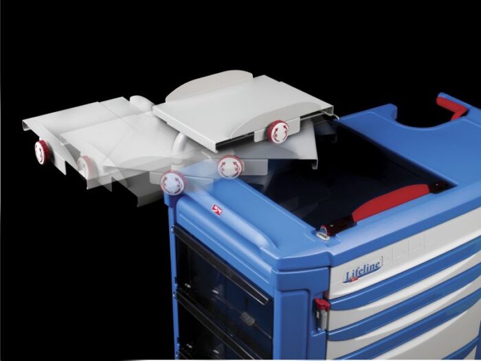 Metro Cart Adjustable Defibrillator Tray | HCE