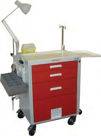 Medisco M-93SE Emergency Resus Trolley 3 Drawer - Defib Emergency | HCE
