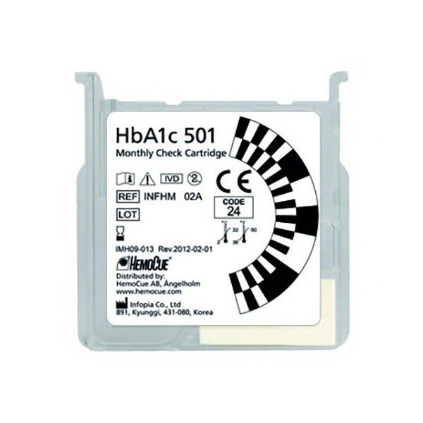 HemoCue HbA1c 501 Monthly Check Cartridge 405111 - Pack of 6 | HCE