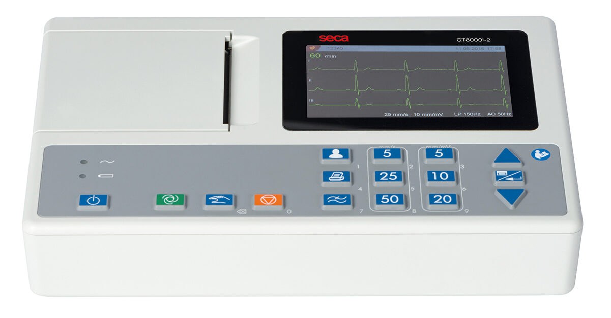 seca CT8000i-2 12 Lead 3 Channel High Quality Interpretive ECG Machine ...