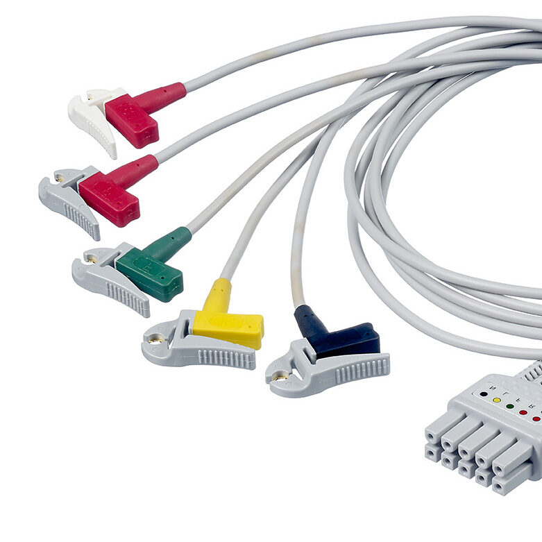 ECG Trunk Cable with Pinch leadwires, 10-lead for BeneHeart R3 | HCE