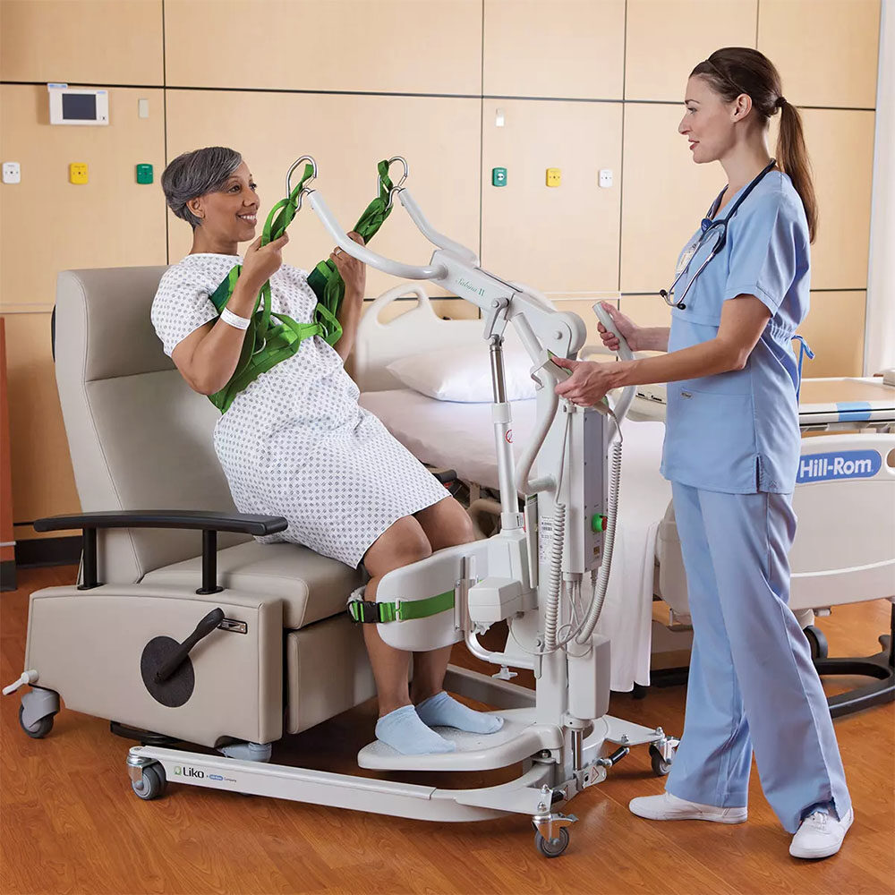 Hillrom Sabina II Sit-to-stand Mobile Lift - Portable Patient Hoist | HCE