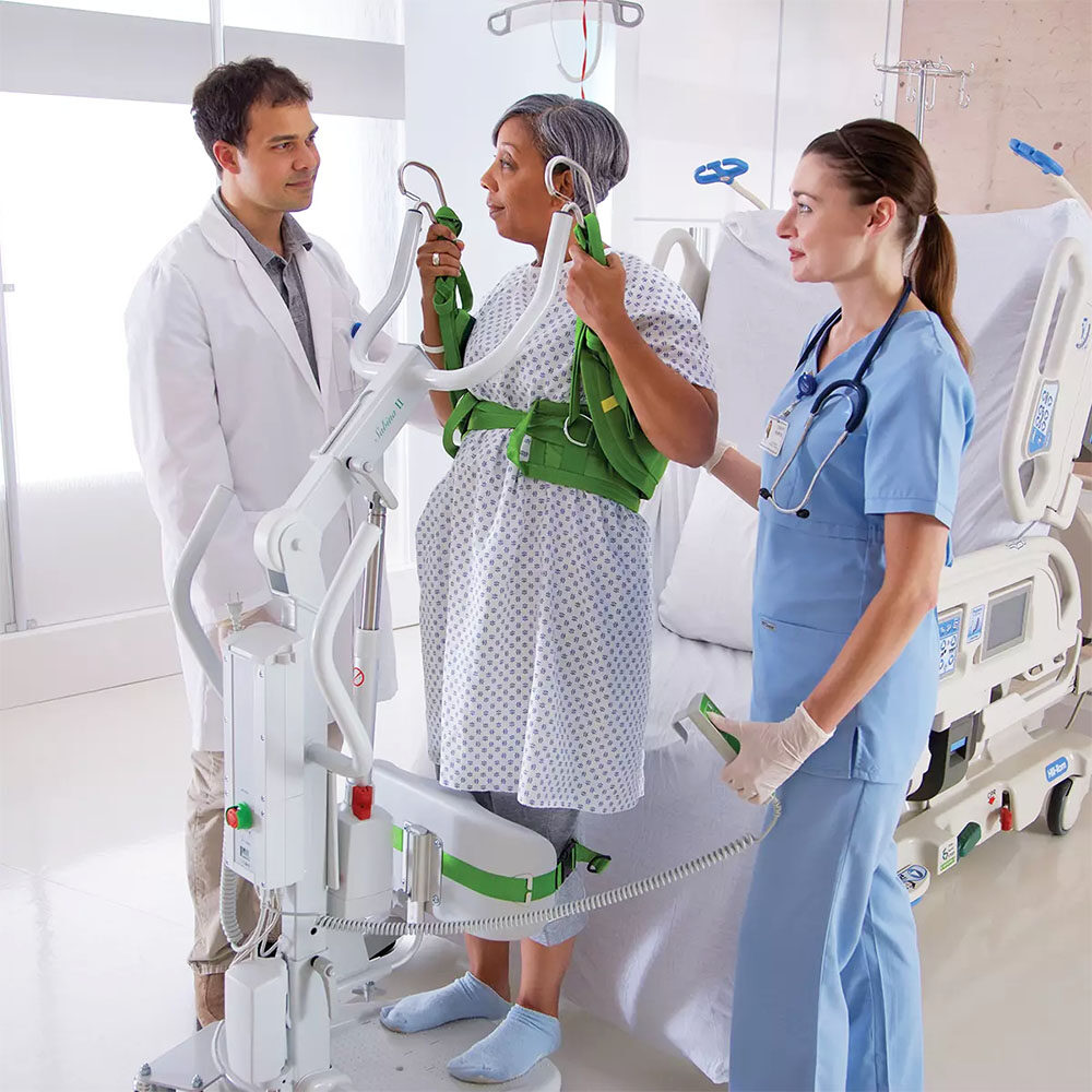 Hillrom Sabina II Sit-to-stand Mobile Lift - Portable Patient Hoist | HCE