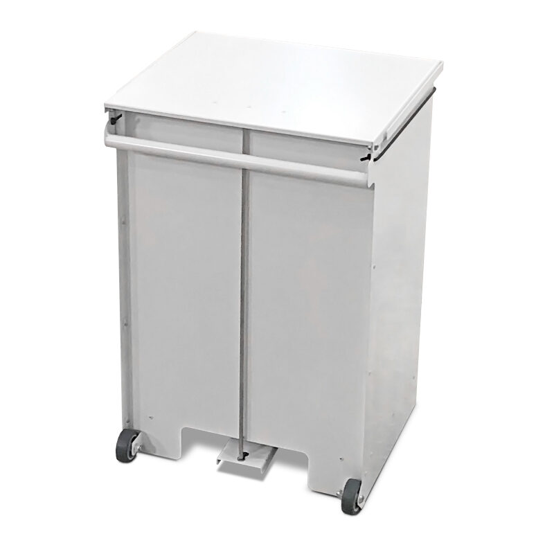 Shuttleworth Soft Close Bin 50L White | HCE Bins & Waste