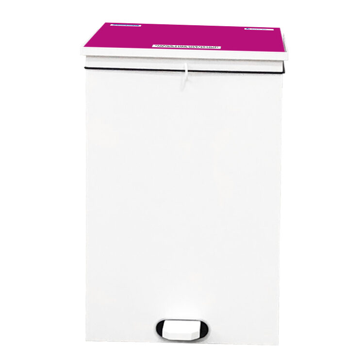 Shuttleworth Soft Close Bin 50L White | HCE Bins & Waste