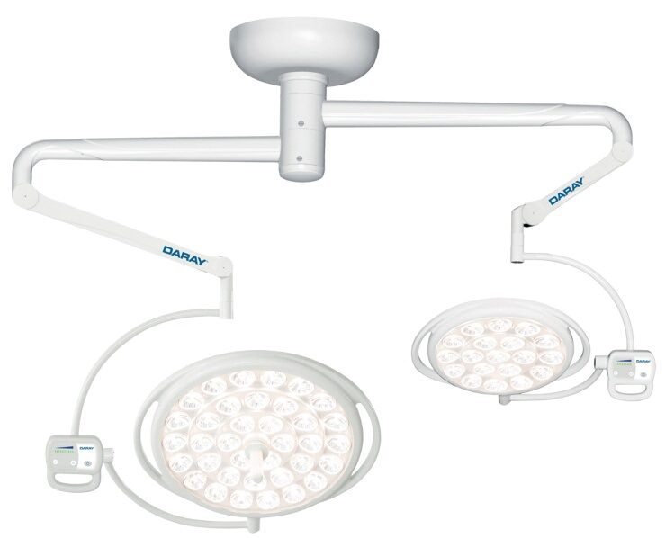 DARAY LED Ceiling Mounted Operating Theatre Light (dual head 700/700mm ...