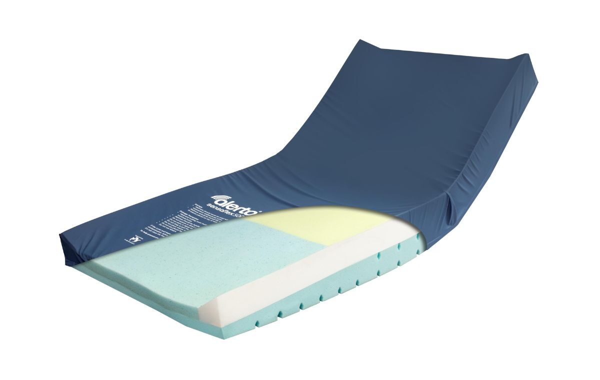 Alerta Sensaflex 5000 Memory Foam & SensaGel Heel Slope Mattress With ...