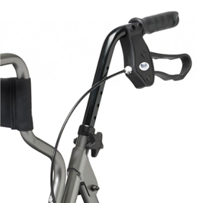 Rollator & Transit Chair Combination - Silver | HCE