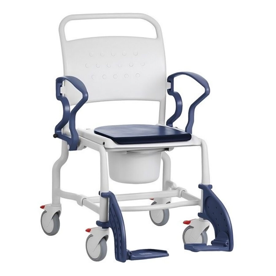 Rebotec Boston Mobile Wide Easy Clean Commode | HCE