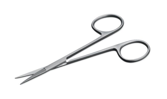 Robinsoncare Instrapac Iris Stitch Scissors 4 1/2 Disposable - Pack of ...