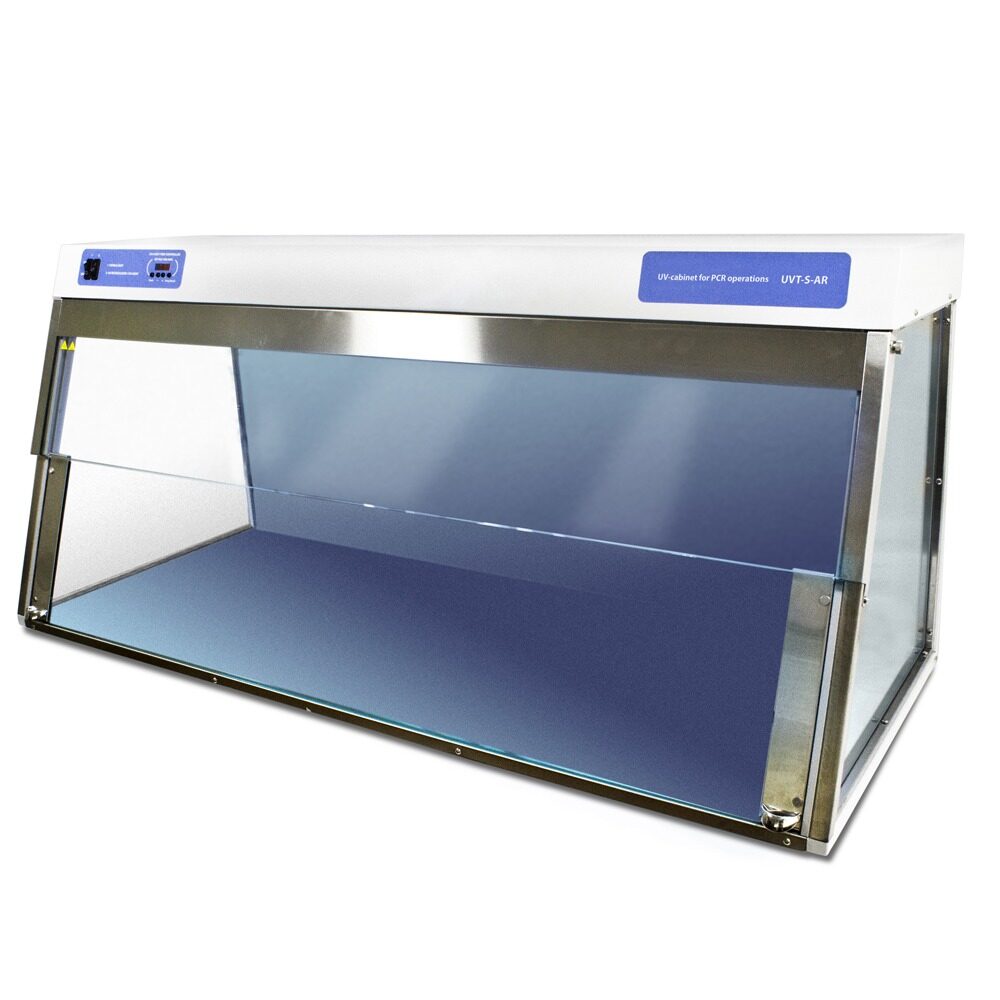 Large UV Cabinet/PCR Workstation with Dual UV Lamp, Recirculator & Internal Power Outlet | HCE