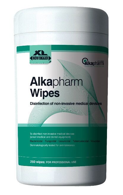 Alkapharm XL disinfectant wipes (250XL refill pack) | HCE