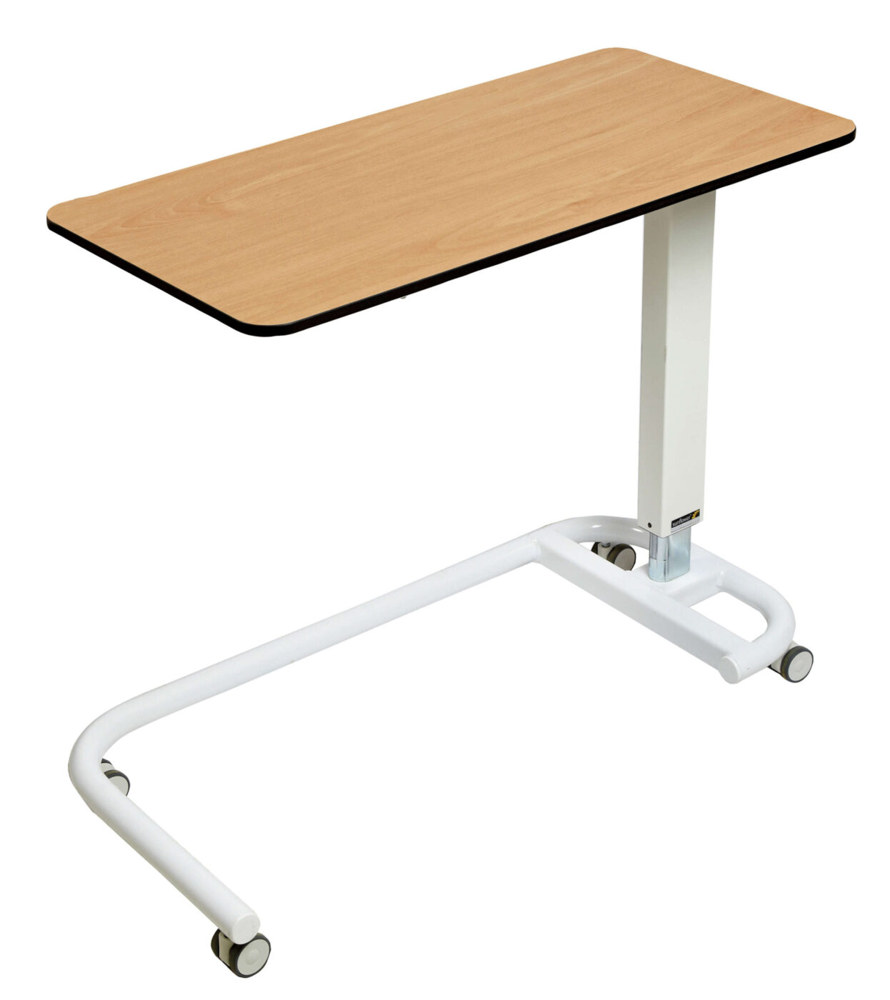 Sunflower Overbed Table, Parallel Base, Flat Top with 1 Raised Lip | HCE