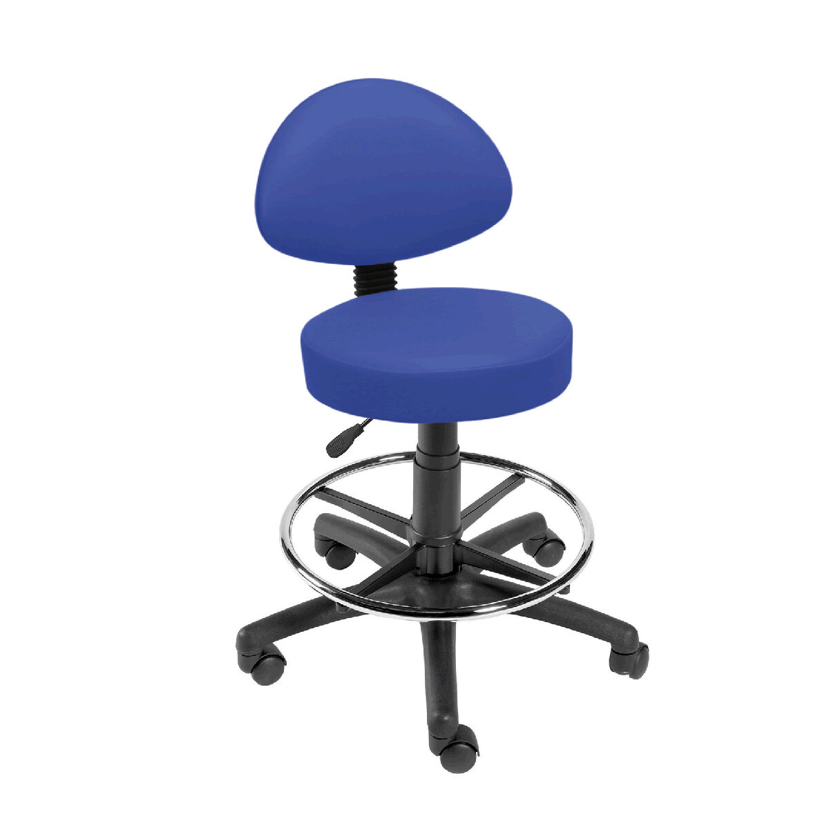 Sunflower Gas Lift Examination Stool with Back Rest & Foot Ring | HCE
