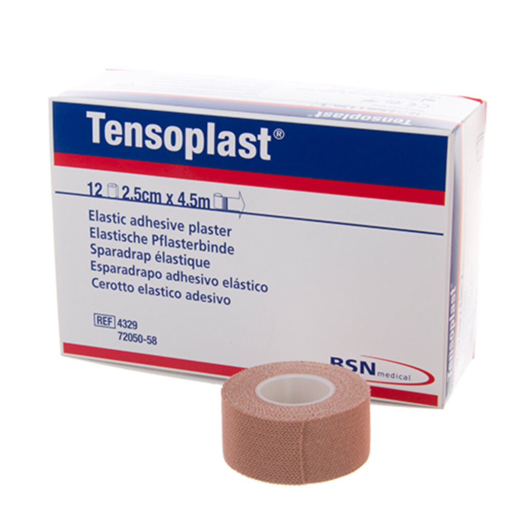 Tensoplast Elastic Adhesive Bandage 2.5cm x 4.5m (Plaster - Pack of 12 ...