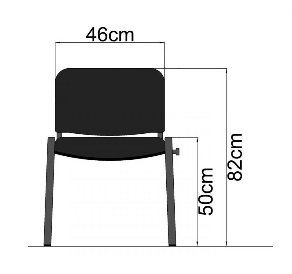 Chrome Frame Waiting Room Chair with Phlebotomy Arm | HCE
