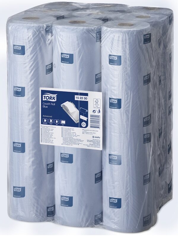 Tork Perforated Couch Roll Blue C1 - Pack of 9 - 152250 | HCE
