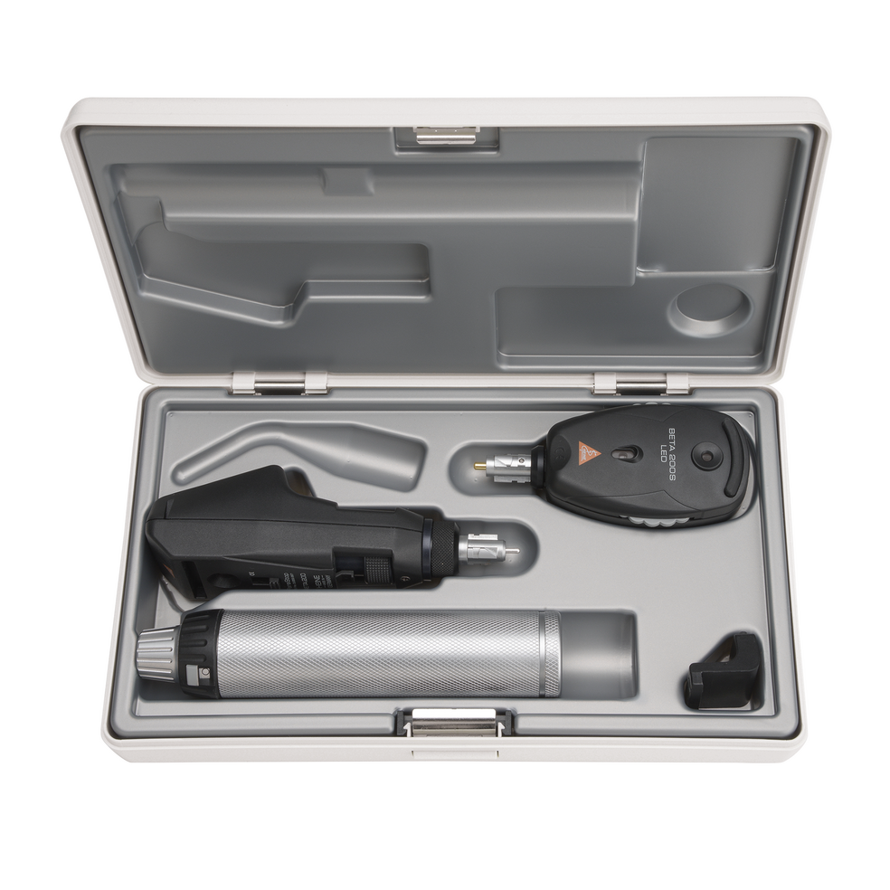 Heine BETA 2.5V 200S LED Ophthalmoscope and BETA 2.5V 200 LED Streak Retinoscope with Battery ...