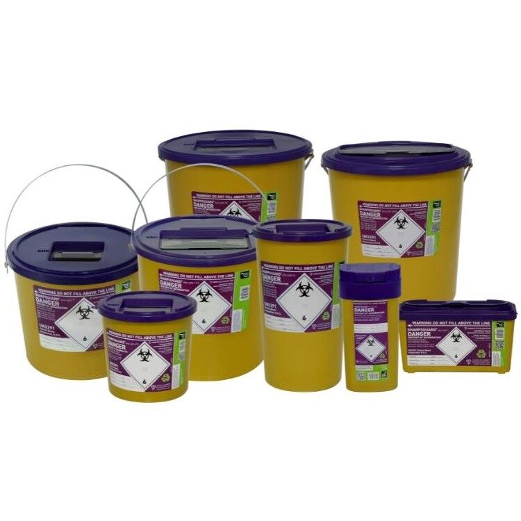 Daniels SHARPSGUARD eco cyto (Purple) Sharps Bin | HCE