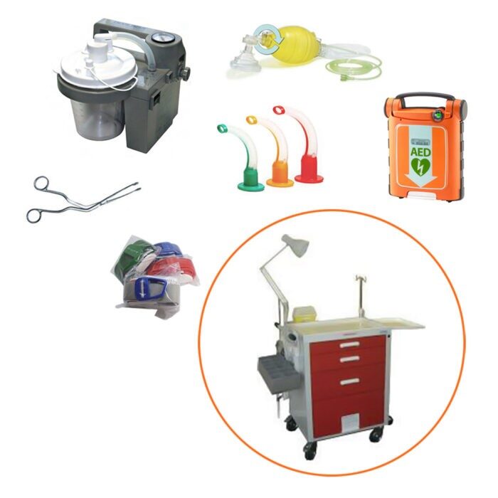 Medisco Complete Emergency Resus Trolley | HCE Medical Equipment